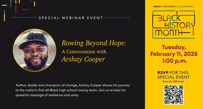 Rowing Beyond Hope: A Conversation with Arshay Cooper | Mercy University